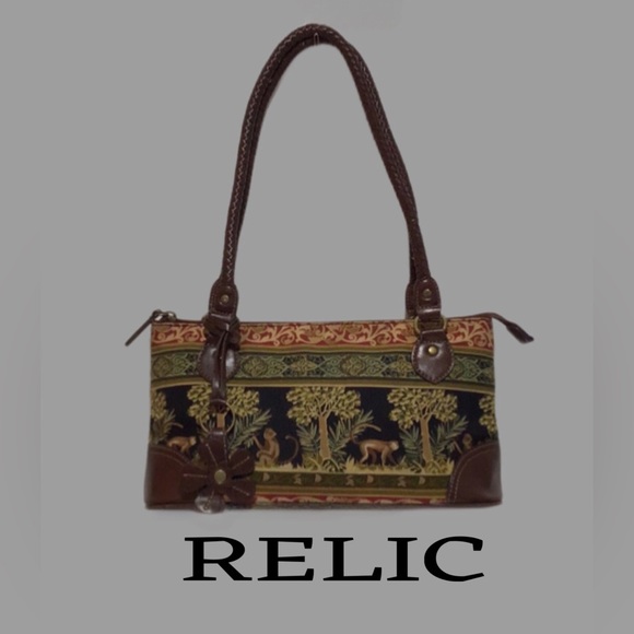 Relic | Bags | Relic Fabric Vegan Leather Handbagunderthearm Shoulder ...